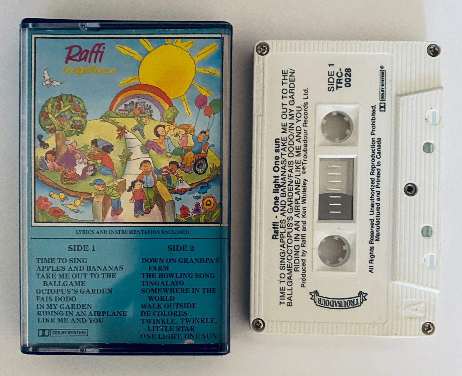 Raffi Cassette Tapes You Pick On Broadway Baby Beluga Everything Grows ...