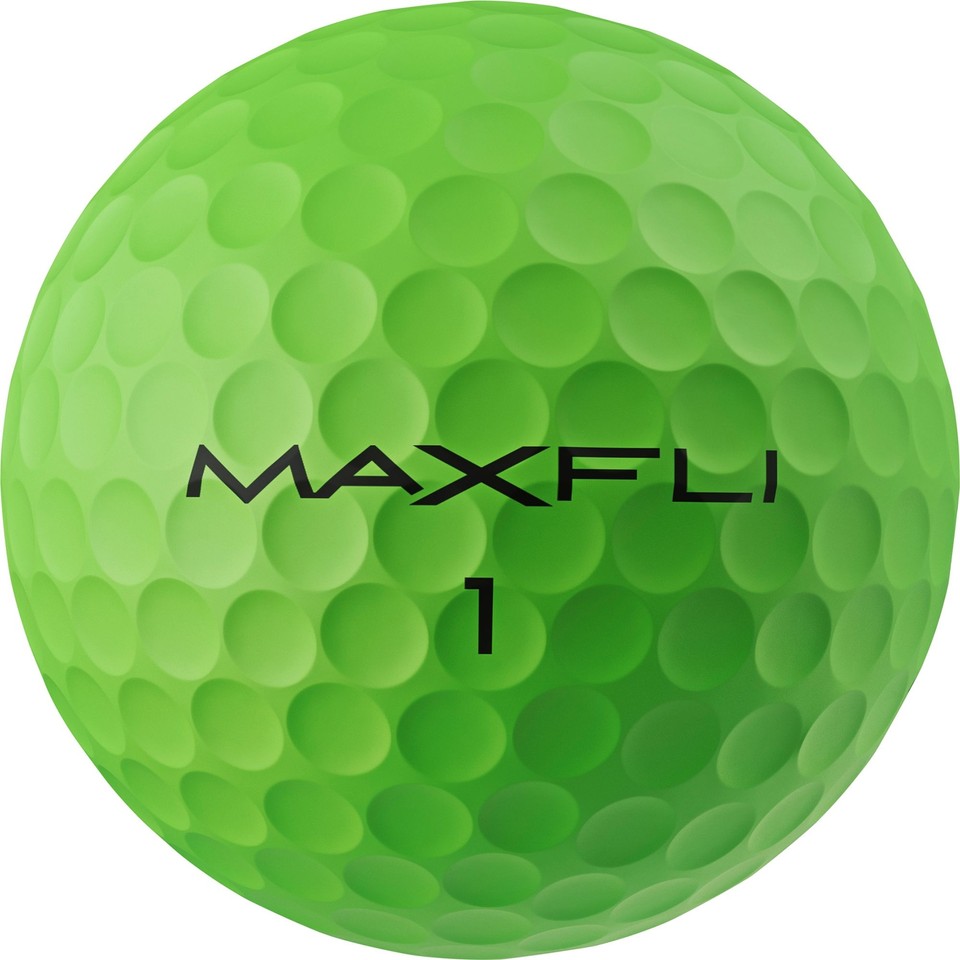 Maxfli-2025 SoftFli Golf Balls Matte Green Soft Feel Low Compression 48 ...