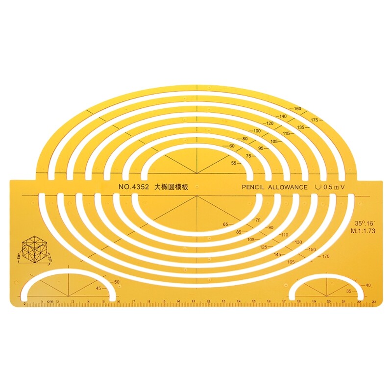 Resin Flow Chart Symbol Drafting Template Ruler Stencil Measuring Tool ...