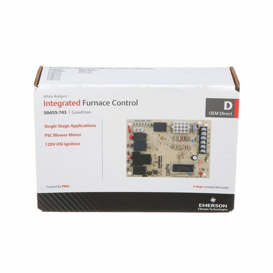 White-Rodgers 50A55-743 Furnace Control Board, Goodman PCBBF112S ...