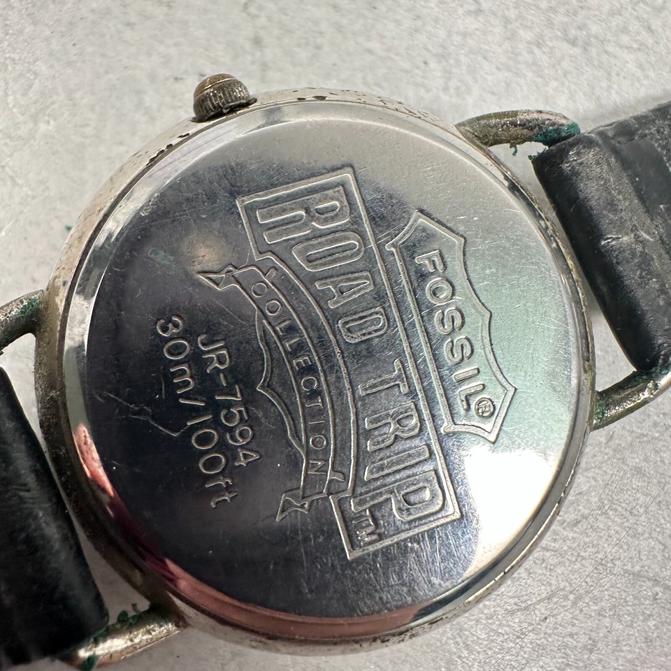 VTG Fossil Watch Liquid Dial Floating Gears Road Trip Y2K 90s FOR PARTS ...