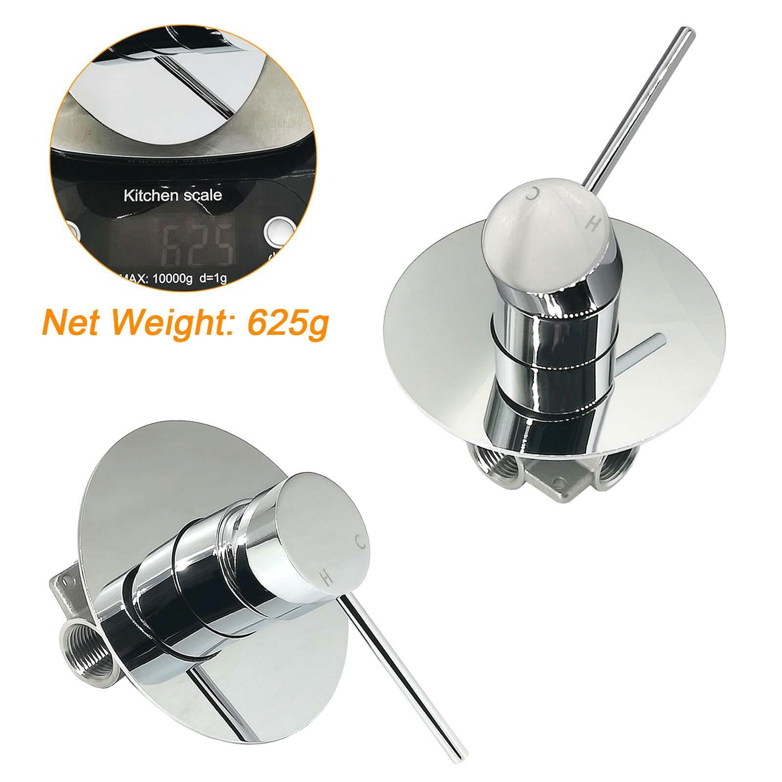 Chrome Concealed Shower Mixer Valve Wall Mounted 2/3 Way Switch ...