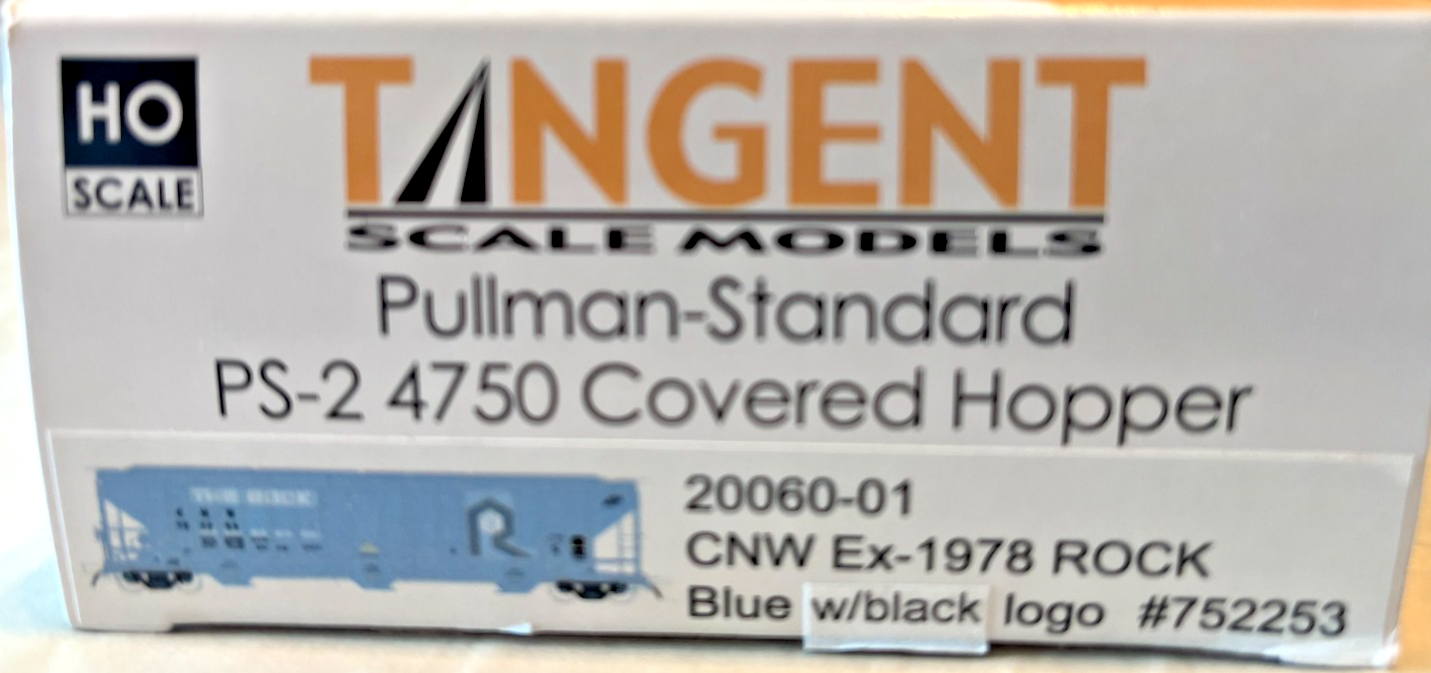 Tangent HO Scale CNW EX 1978 Rock Island PS-2 4750 Covered Hopper | eBay