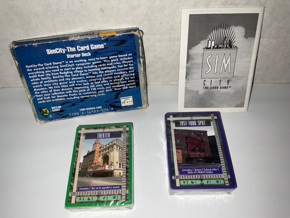 NEW SIM CITY THE CARD GAME CHICAGO READ | eBay