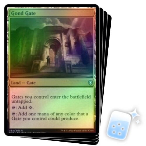 FOIL GOND GATE X4 Commander Legends: Battle For Baldur's Gate Magic MTG ...