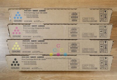 NEW Genuine Ricoh IMC4500/C6000 CMYK Toner Set 842279,842280,842281 ...