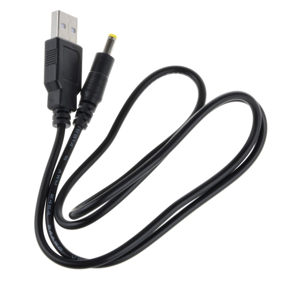 80cm DC USB Cable Power Cord Lead for SONY PSP 1000 PSP 2000 PSP-2001PB ...