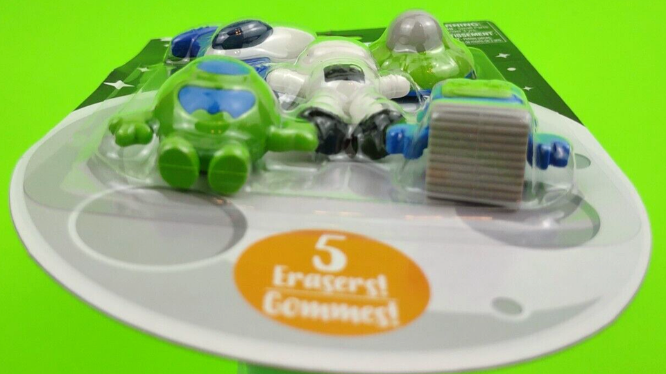Space Alien 3D Erasers UFO Spaceship Robot Astronaut Space Figures ...
