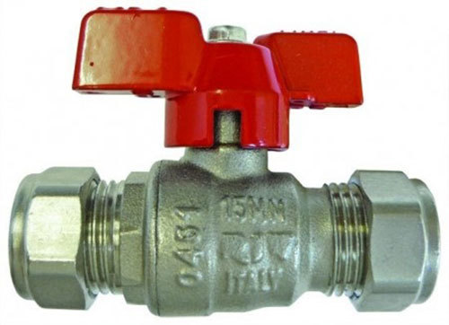 T-Handle Valve. Lever Ball Valve With Hose Union, Panel Mounted, Hose ...