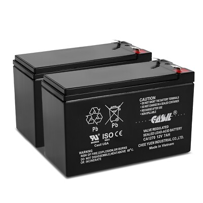 2 (Pack) 12v 7ah for APC Back UPS XS 1500VA BX1500LCD Battery | eBay