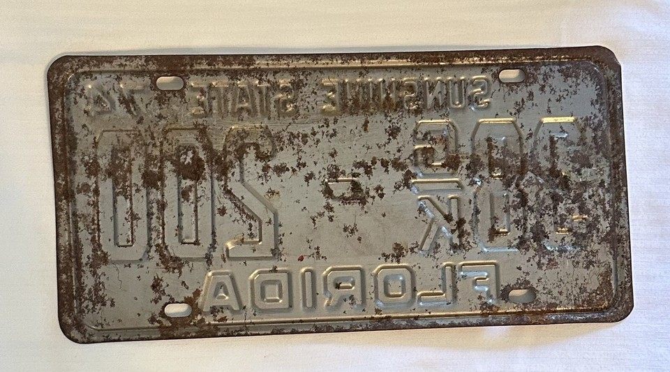 1974 Vintage Unrestored Florida License Plate Monroe County | eBay