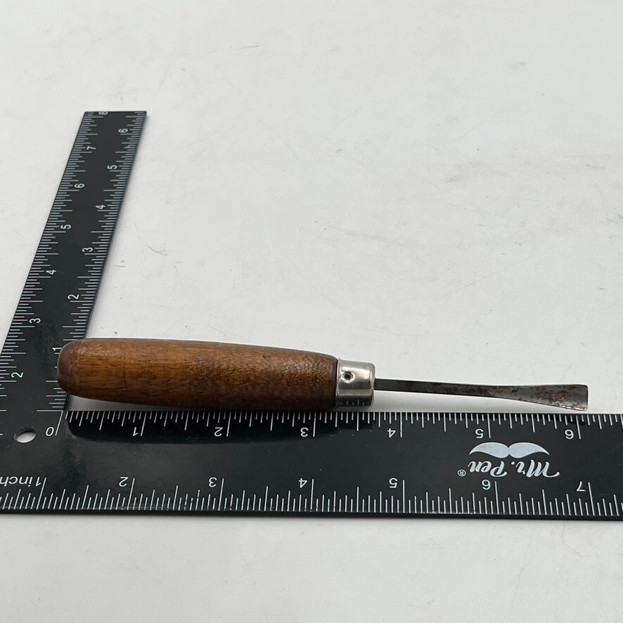 Vintage Wood Carving Chisel Gouge Wood Handle 1/4" Curved Artist Carver ...