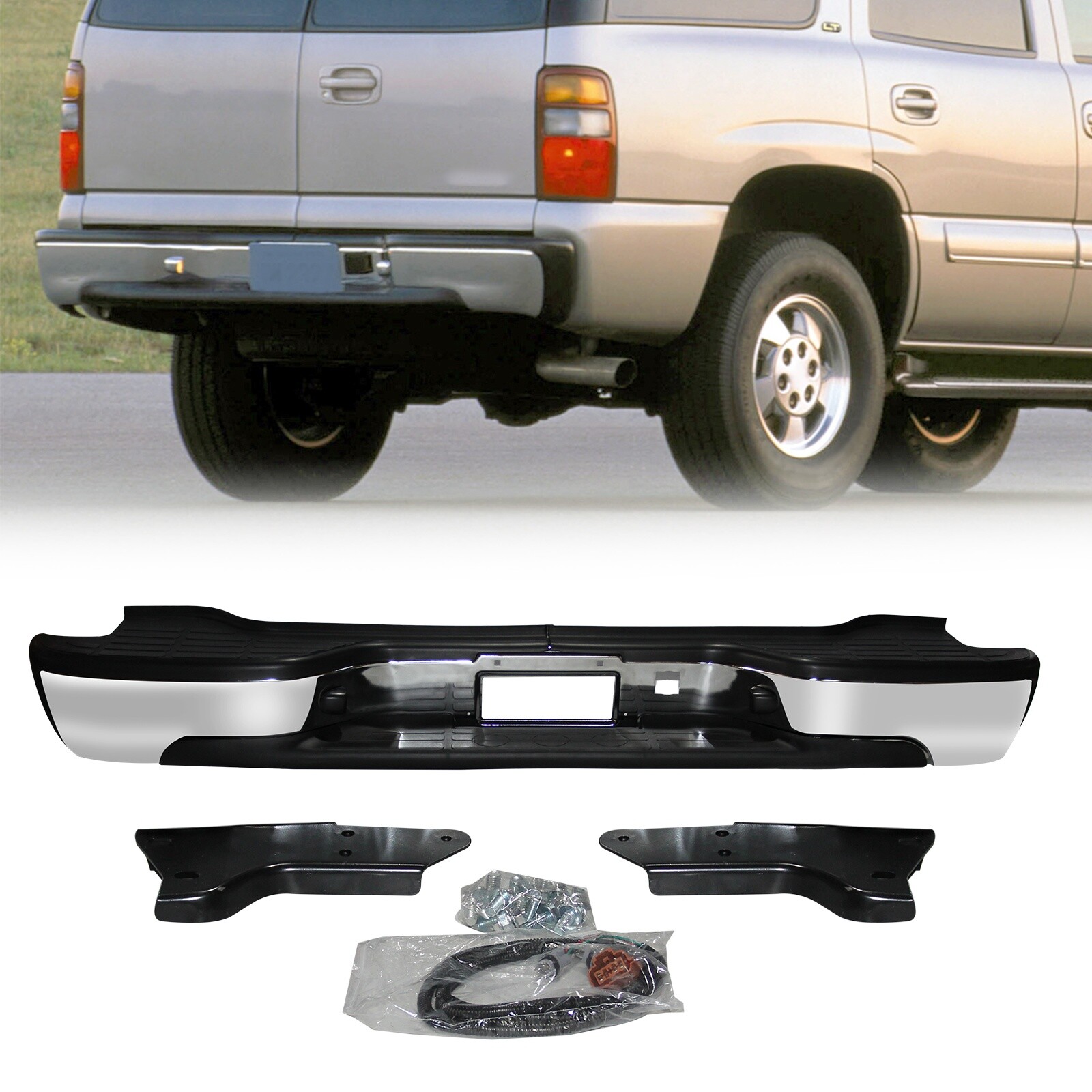 FOR 00-06 CHEVY SUBURBAN 1500 2500 TAHOE GMC YUKON XL STEEL REAR STEP ...