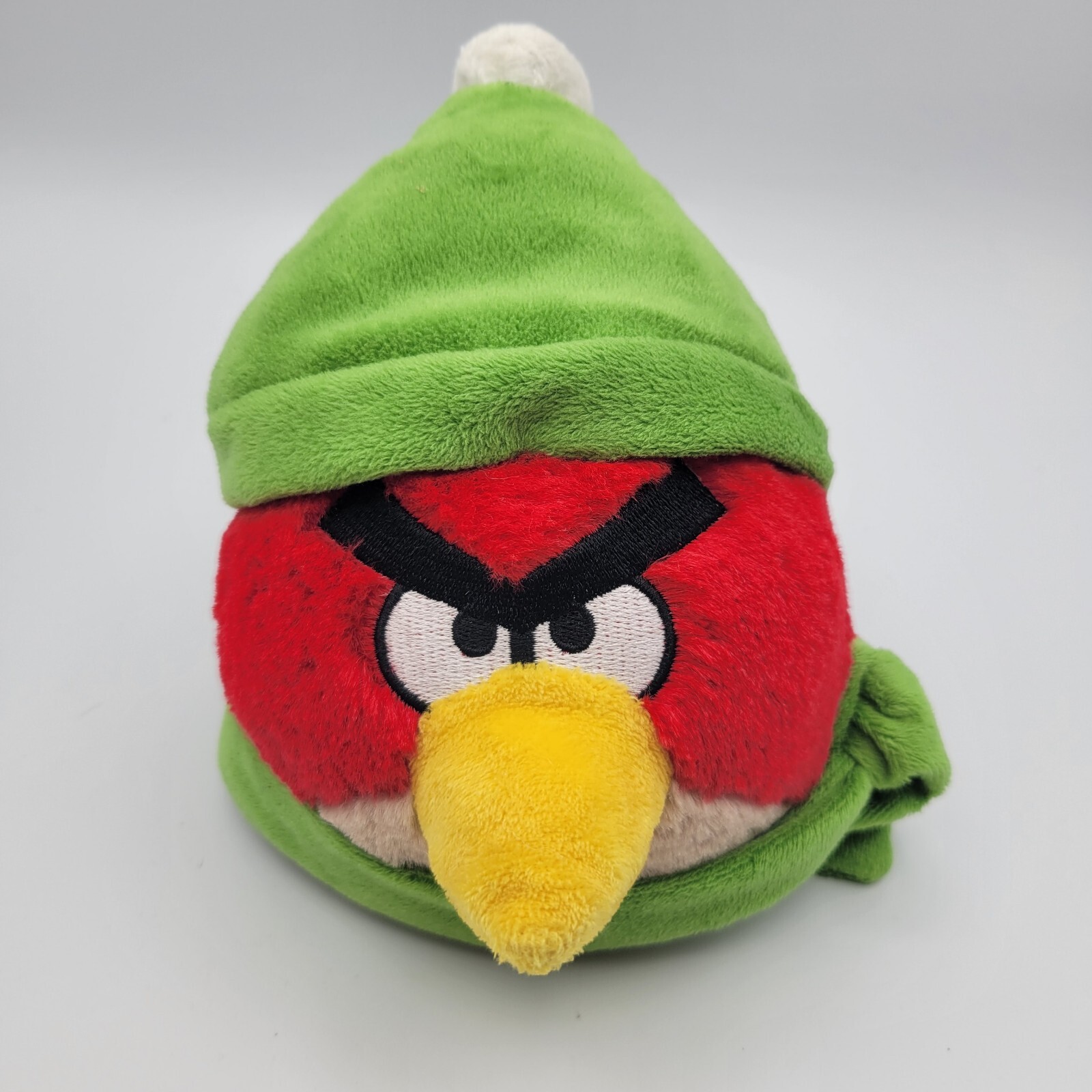 Angry Birds 6"Red Plush Green Hat Scarf Limited Edition Winter Seasons ...