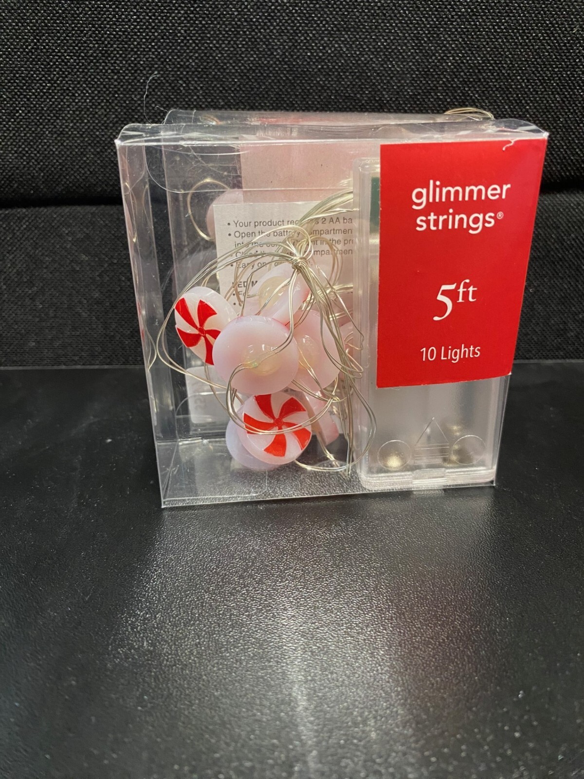 NEW Pier 1 Set of 2 Christmas Glimmer Peppermint Swirl LED Light ...