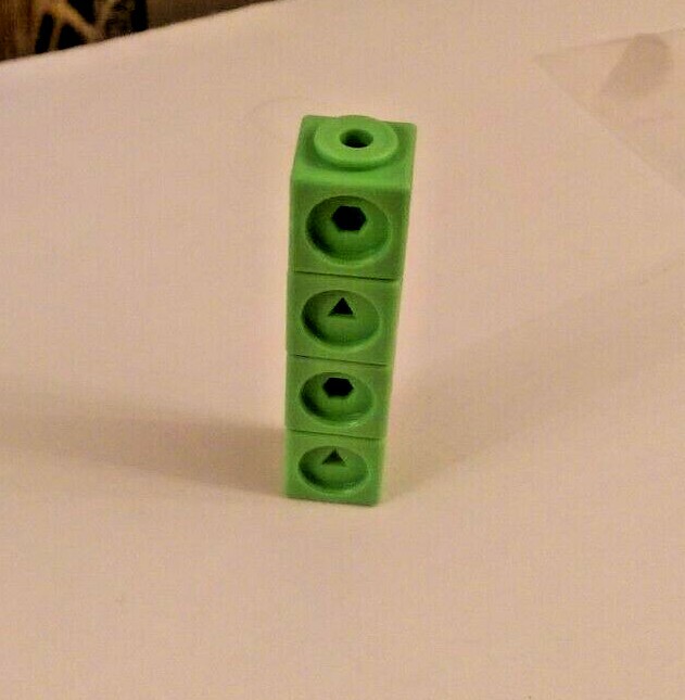 Maths Link Cubes New Pack of 50 lime green 2cmx2cmx2cm (To make ...