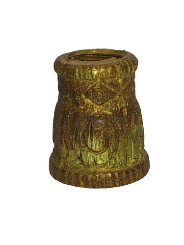 Vintage Brass Swirl Diamond Design Threaded Lamp Spacer 1" Replacement ...