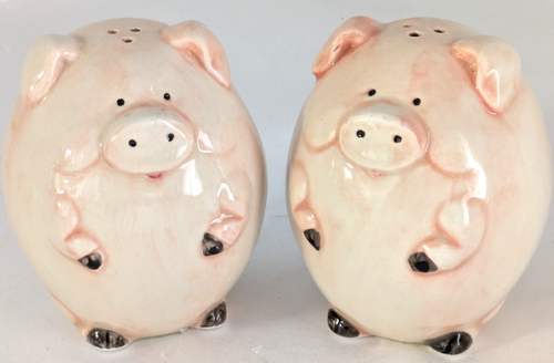 Cosmos Piggy Salt and Pepper Shakers 3" | eBay