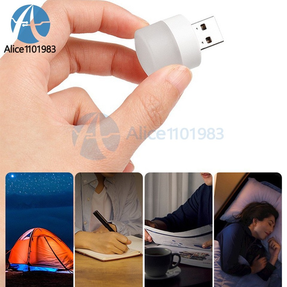 1Pcs Mini USB Plug-in LED Night Light Portable Night Lamp Bedroom Decor ...