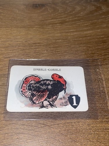 Antique c1920s Gibson Animal Grab Card Game Turkey Playing Card RARE ...