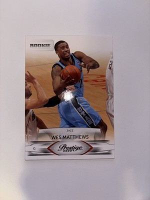 2009-10 Panini Season Update Prestige Rookies Wesley Matthews Wes #251 ...