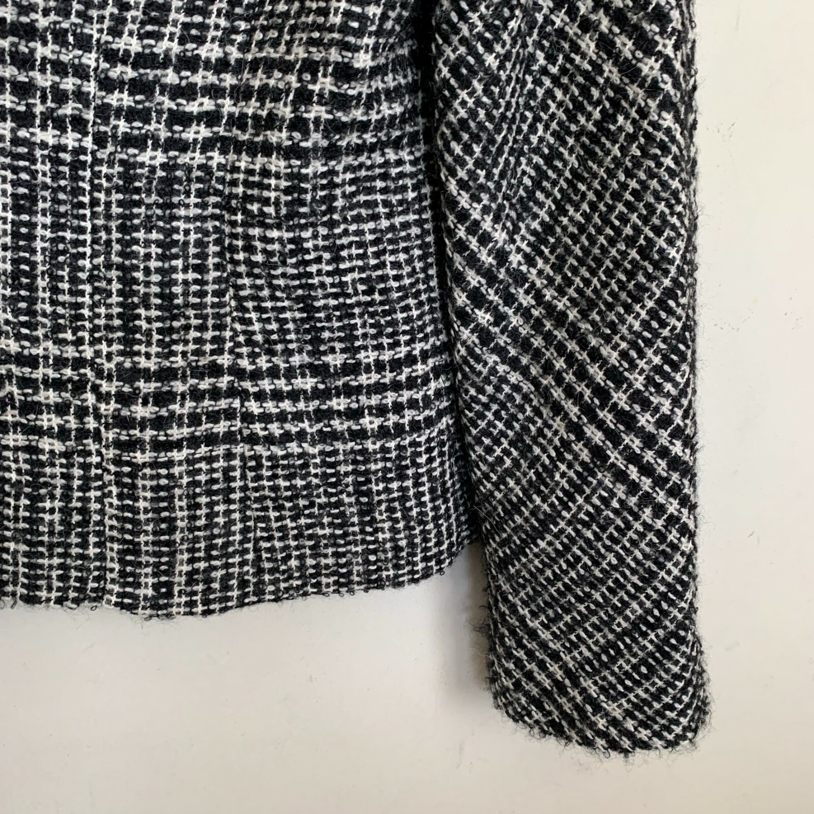 Talbots Collection Jacket Black White Collared Button… - Gem