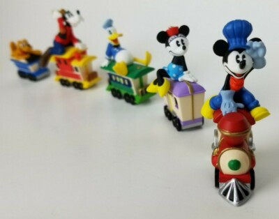 Hallmark 1998 Disney Mickey Mouse Express Miniature Train Ornaments Set ...
