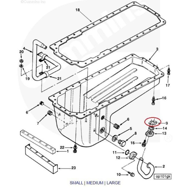 Cummins Gasket Oil Suction Connection 157551 Fp157551 for sale online ...