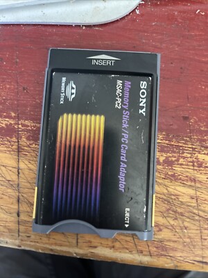 Genuine Sony MSAC-PC2 Memory Stick / PC Card Adaptor for Memory Stick ...