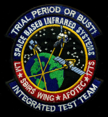 USAF Space Based Infrared System SBIRS INTEGRATED TEST TEAM Patch KP-8 ...