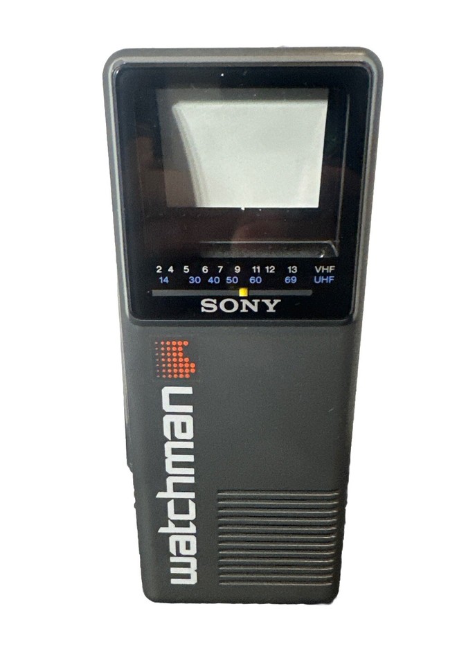 Vintage 1985 FD-2A Sony Watchman TV B&W Handheld TV. Working (L) | eBay