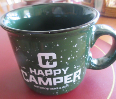 Happy Camper Coffee Mug Ceramic NEW Large Size 14 Oz. | eBay