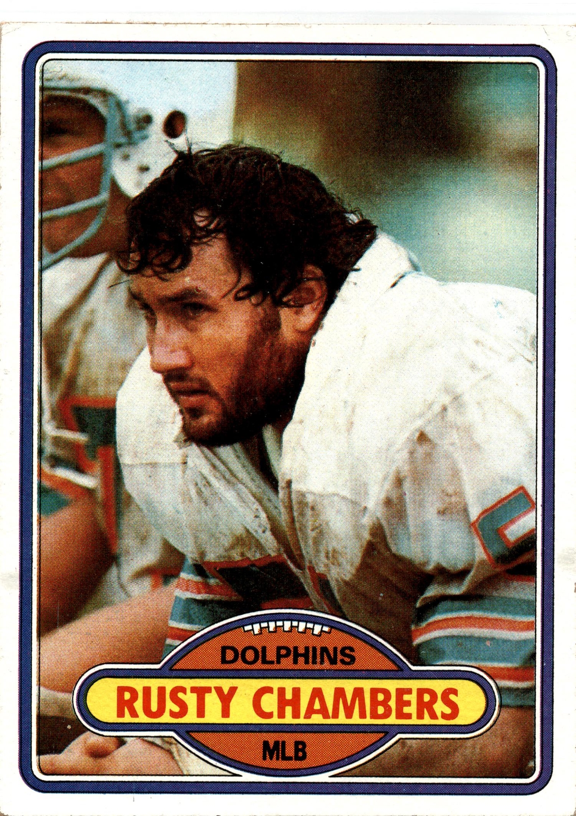1980 Topps #96 Rusty Chambers Miami Dolphins NFL Vintage Football Card ...