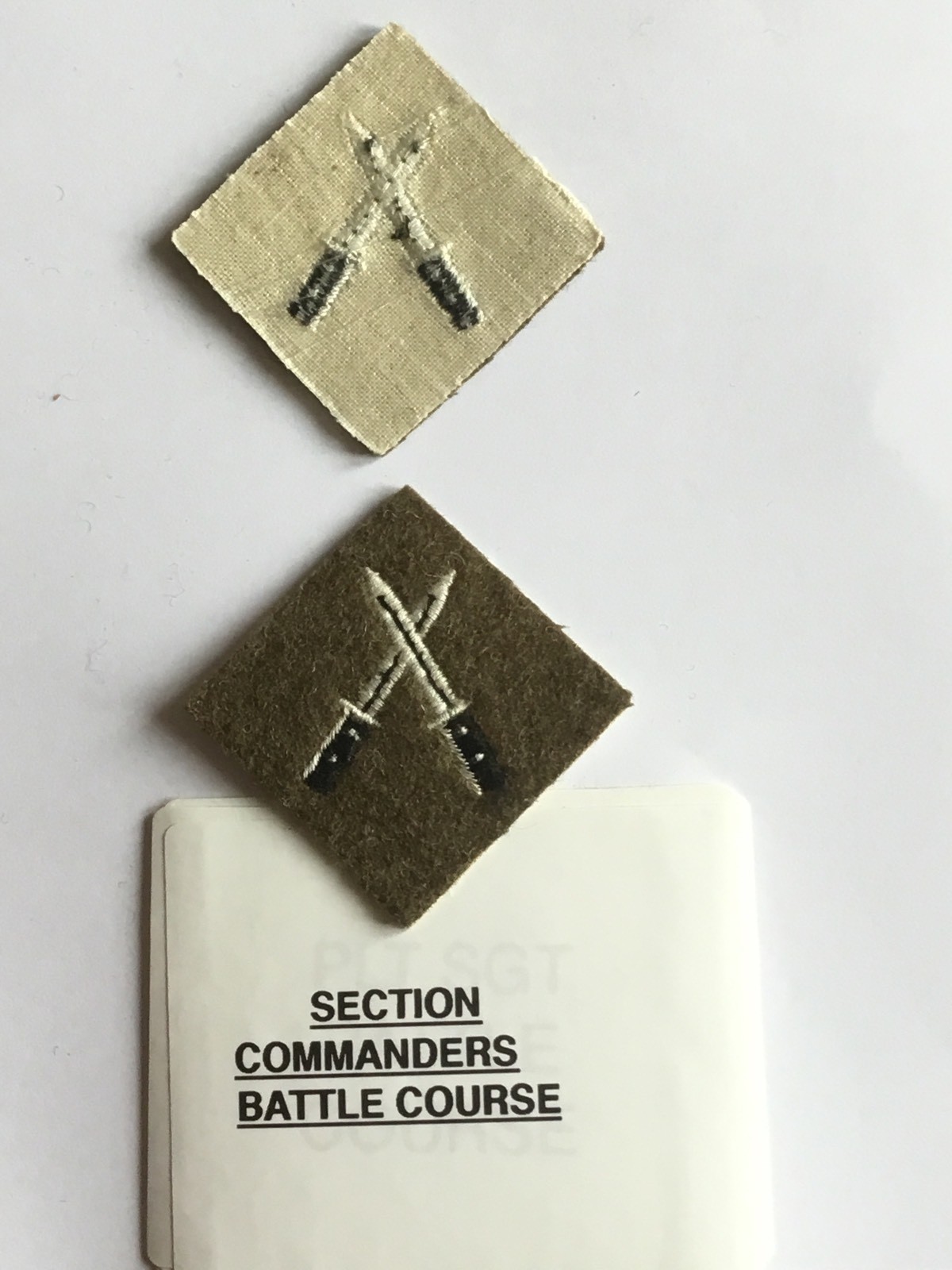 British Army Trade/Skill & Qualification Cloth SECTION COMMANDERS ...