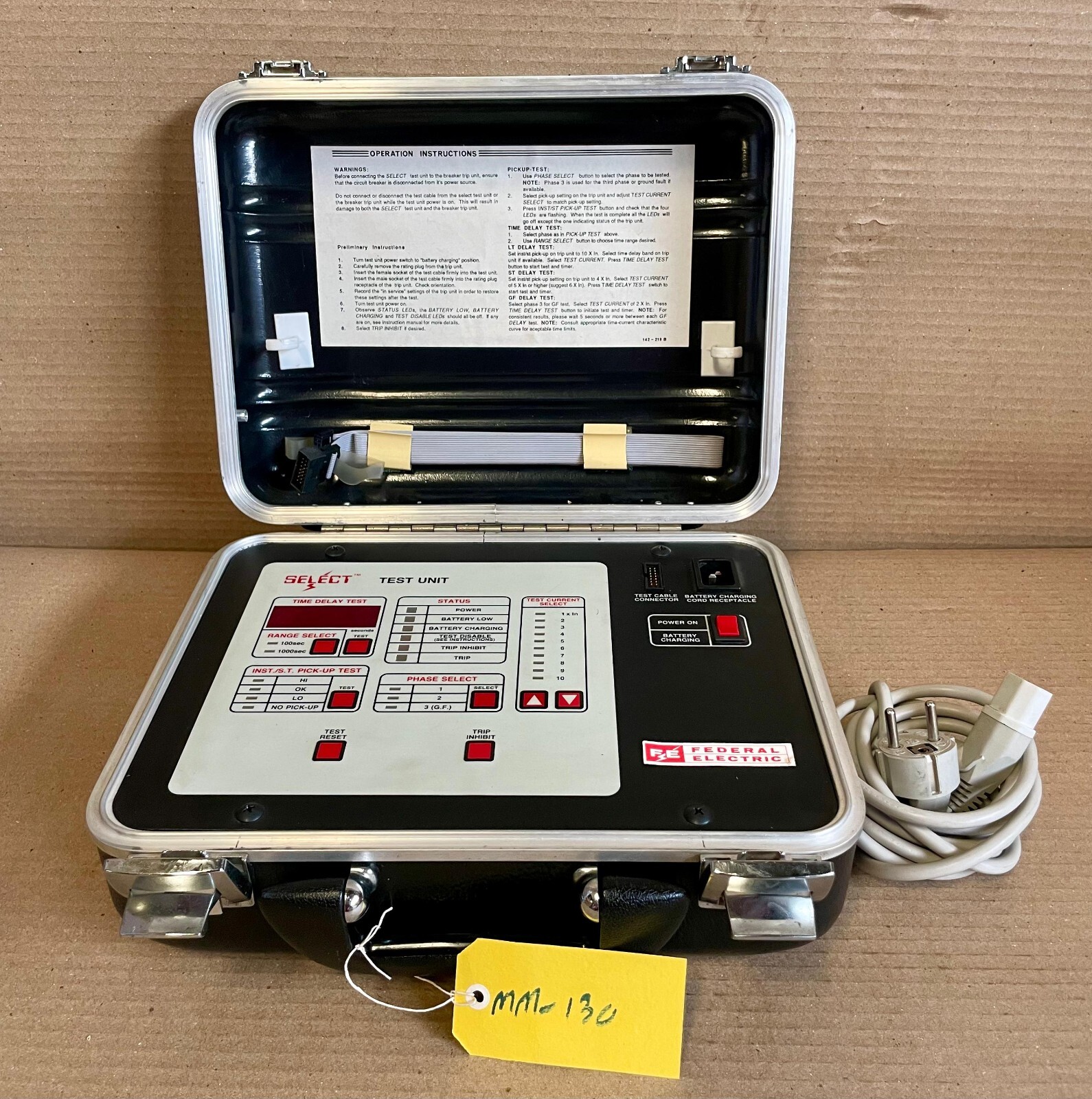 Federal Electric Select Test Unit Breaker Trip Unit Test Kit | eBay