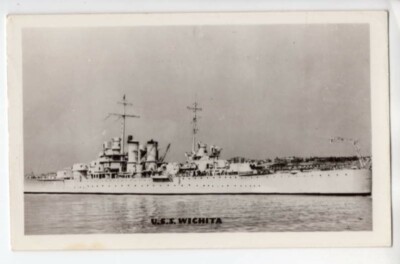 WW2 Heavy Cruiser CA-45 USS Wichita 3.5x5.5 Original EKC Real Photo ...