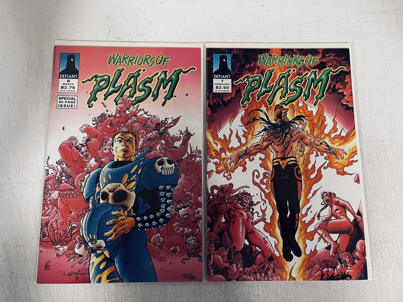 Defiant Comics Warriors of Plasm #1-13 VF/NM Complete Series + Home For ...