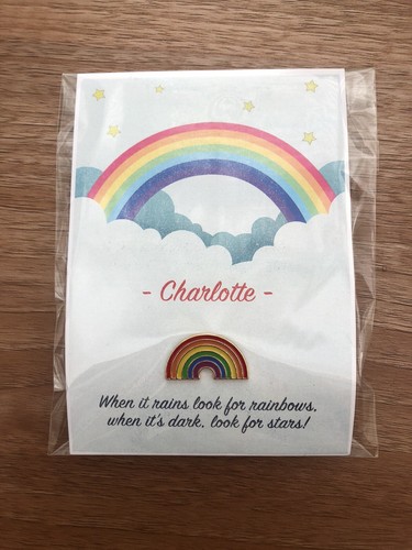 RAINBOW Enamel Pin Badge NHS Doctor Nurse Keyworker Charity Pride WITH ...