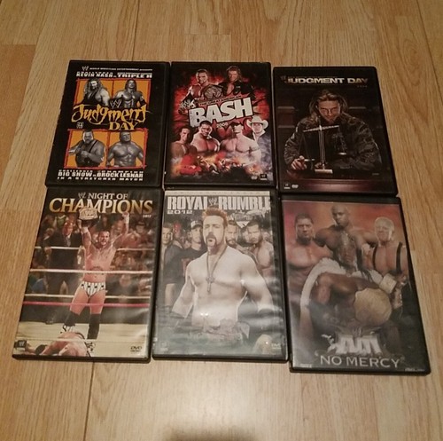 WWE WWF PPV DVD LOT OF 6 Judgement Day No Mercy Royal Rumble American ...