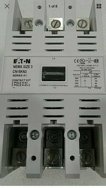 Eaton CN15KN3A Nema Freedom Series Non-reversing Contactor for sale ...