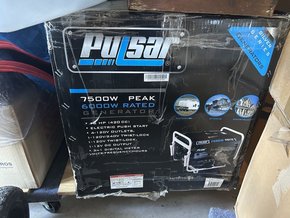 15 HP Pulsar PG7500 Generator | eBay