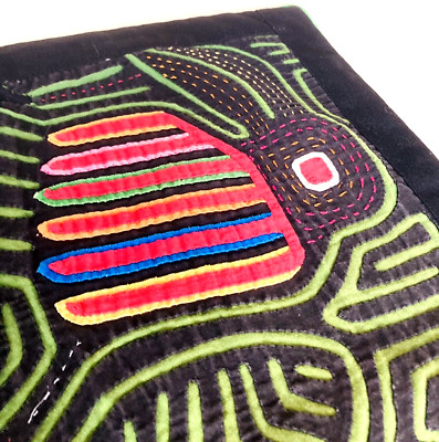 Set 4 Kuna Appliqué Placemats Female Guna Dule Handmade Indigenous Art ...