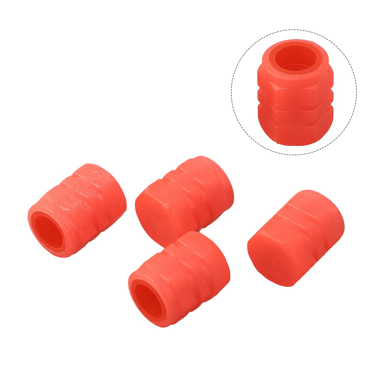 Durable Car Valve Cover Red Valve Stems Washable Wheels Part ...