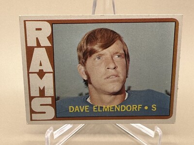 DAVE ELMENDORF 1972 Topps ROOKIE #109 - EX/NM | eBay