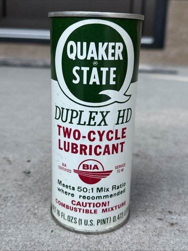 Vintage Quaker State Duplex HD Oil Can | eBay