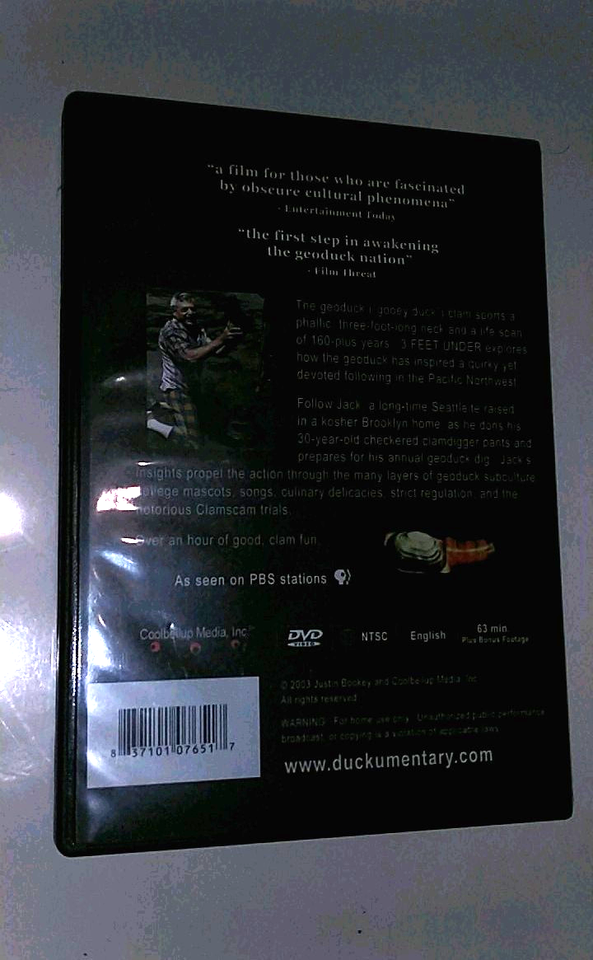 3 Feet Under Documentary Digging Deep for the Geoduck DVD | eBay
