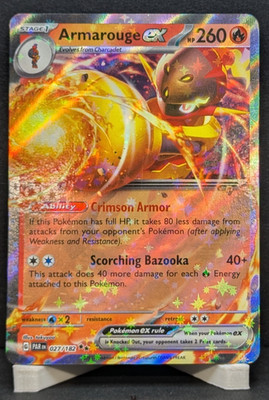 Pokemon Armarouge ex #027/182 Paradox Rift Double Rare HOLO NM 2023 | eBay