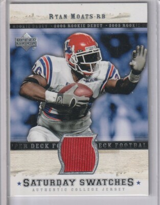 Ryan Moats 2005 Upper Deck Rookie Debut Saturday Swatches Louisiana ...