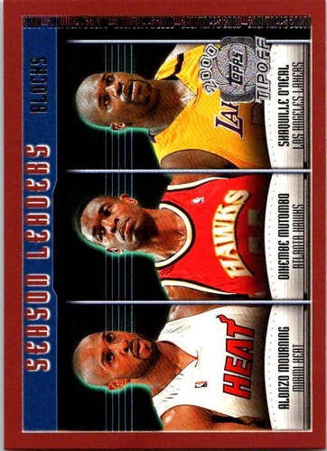 2000-01 Topps Tipoff Alonzo Mourning / Dikembe Mutombo / Shaquille O ...