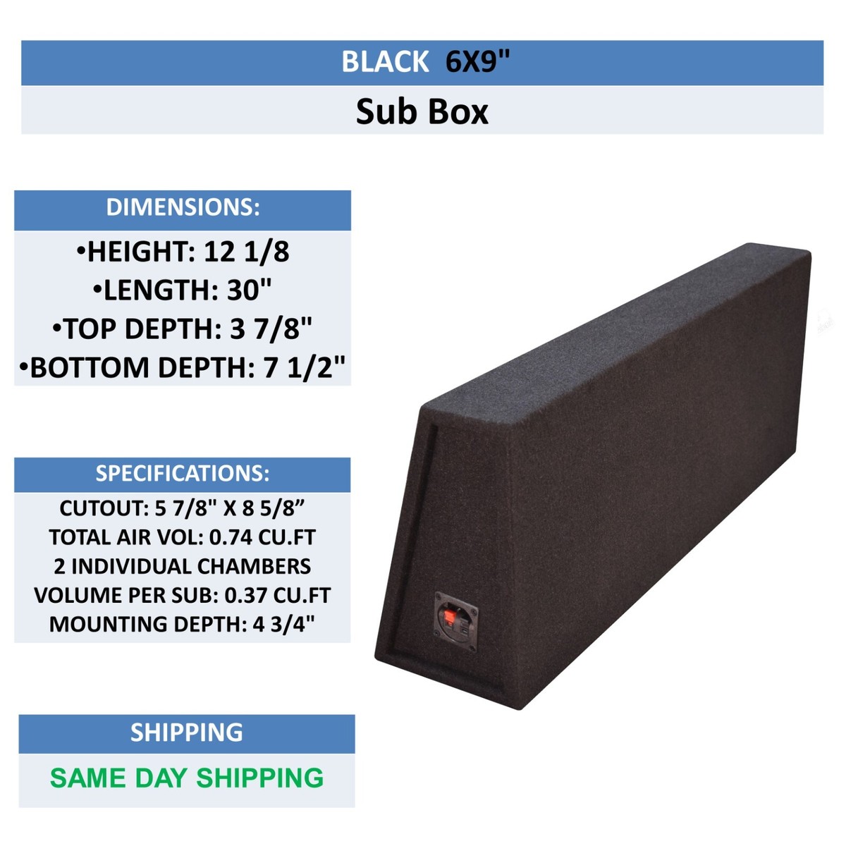 6x9 Plastic Speaker Enclosure 6x9 Speakers | Audio, GPS & Car Alarms